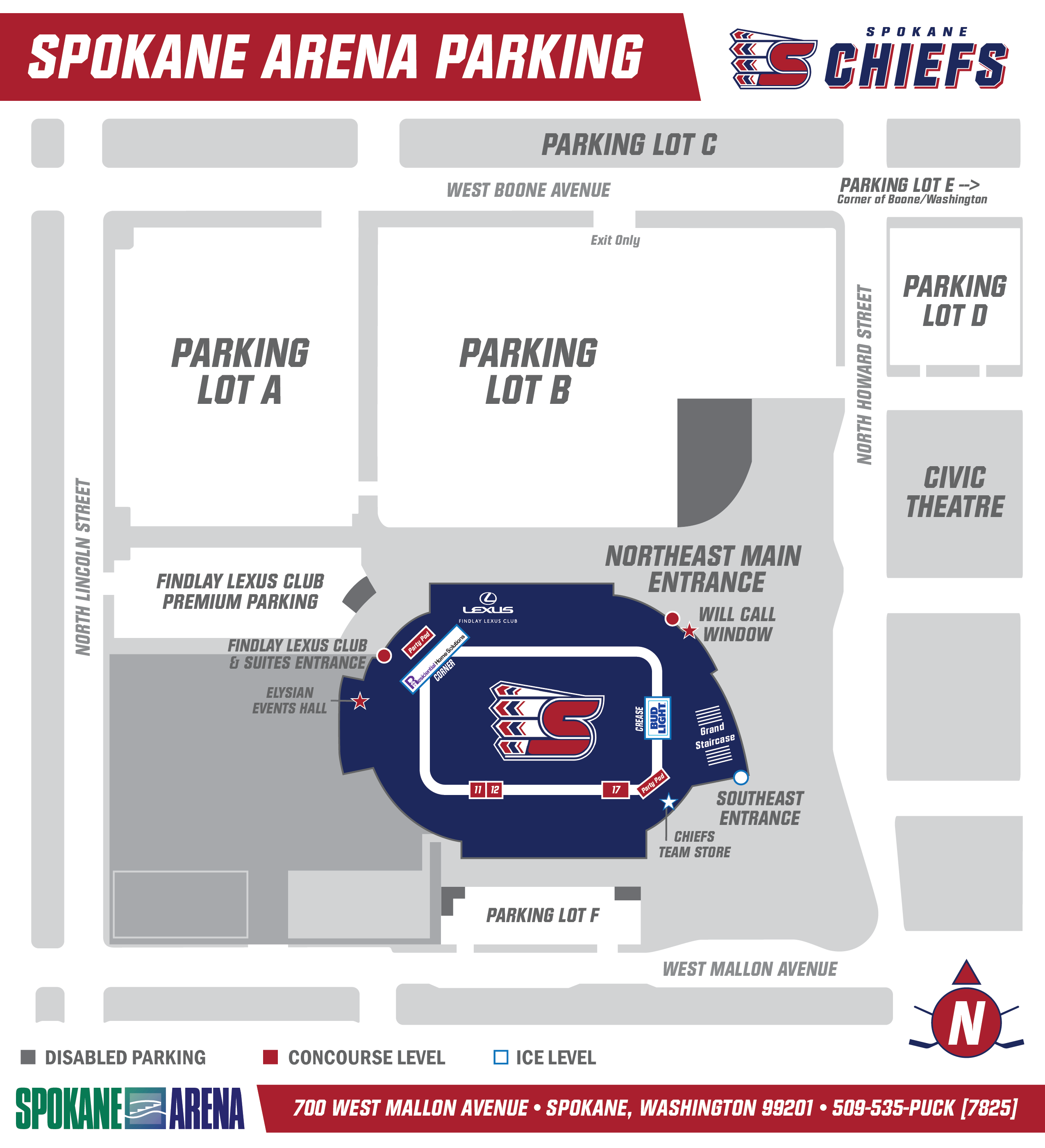 Logotipo De Spokane Arena Spokane Arena