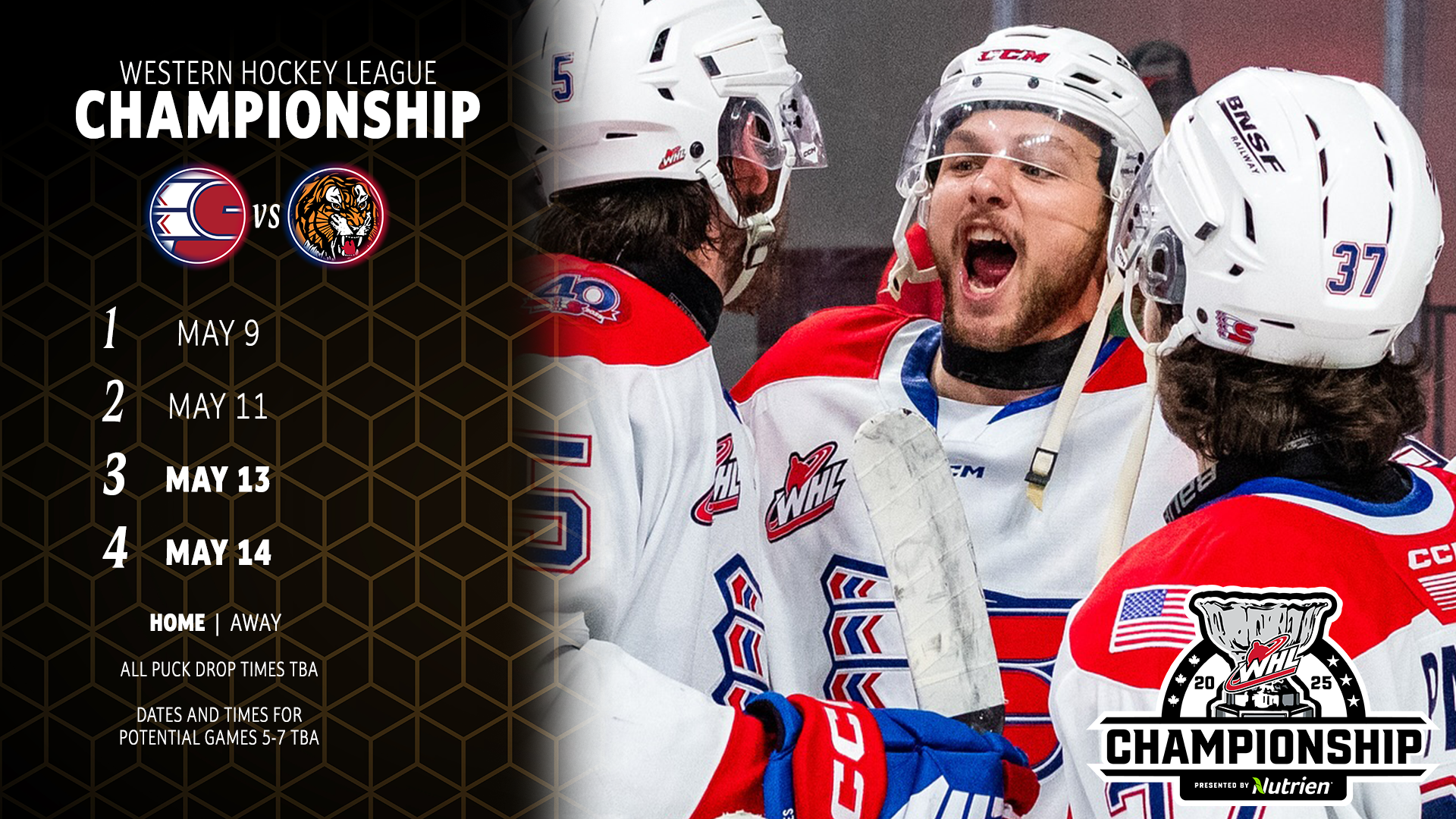 Chiefs to face Medicine Hat Tigers in 2024-25 WHL Championship presented by Nutrien - Spokane Chiefs