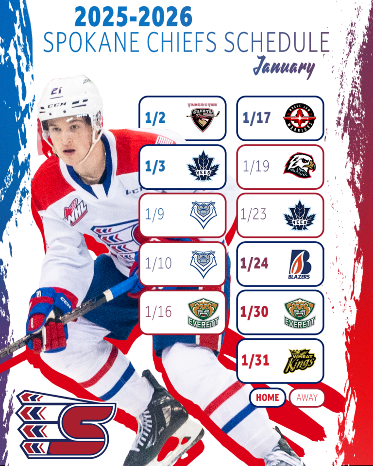 Western Conference Champion Spokane Chiefs announce full 2025-2026 ...