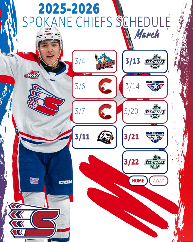 Western Conference Champion Spokane Chiefs announce full 2025-2026 ...