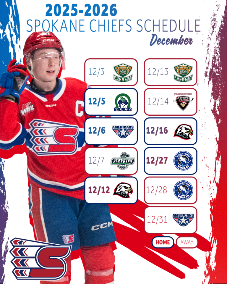 Western Conference Champion Spokane Chiefs announce full 2025-2026 ...