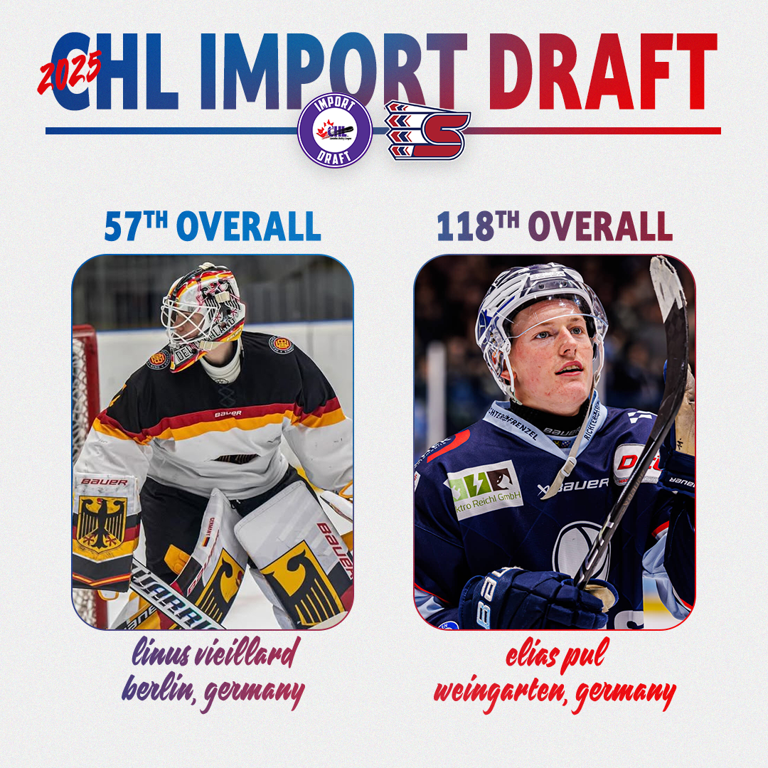 Chiefs select German goaltender, forward in 2025 CHL Import Draft ...