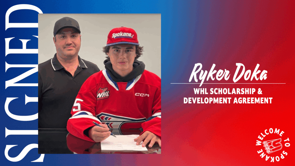 Chiefs sign 2025 second-rounder D Ryker Doka - Spokane Chiefs
