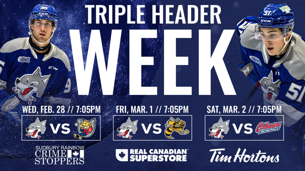 Wolves Host Triple Header - Sudbury Wolves