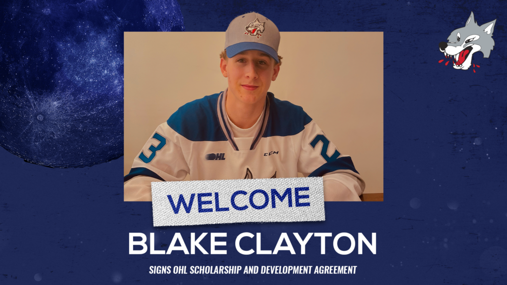 Blake Clayton Commits to Wolves - Sudbury Wolves