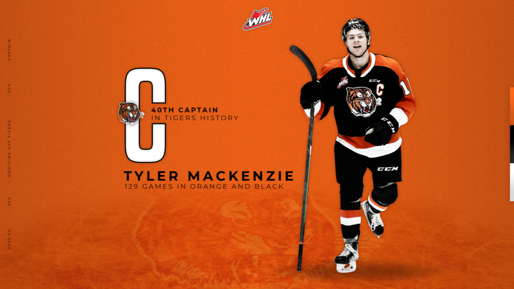 Tigers tab MacKenzie with team captaincy - Western Hockey League