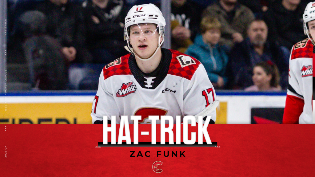 WHL Hat-Tricks — Zac Funk - Western Hockey League