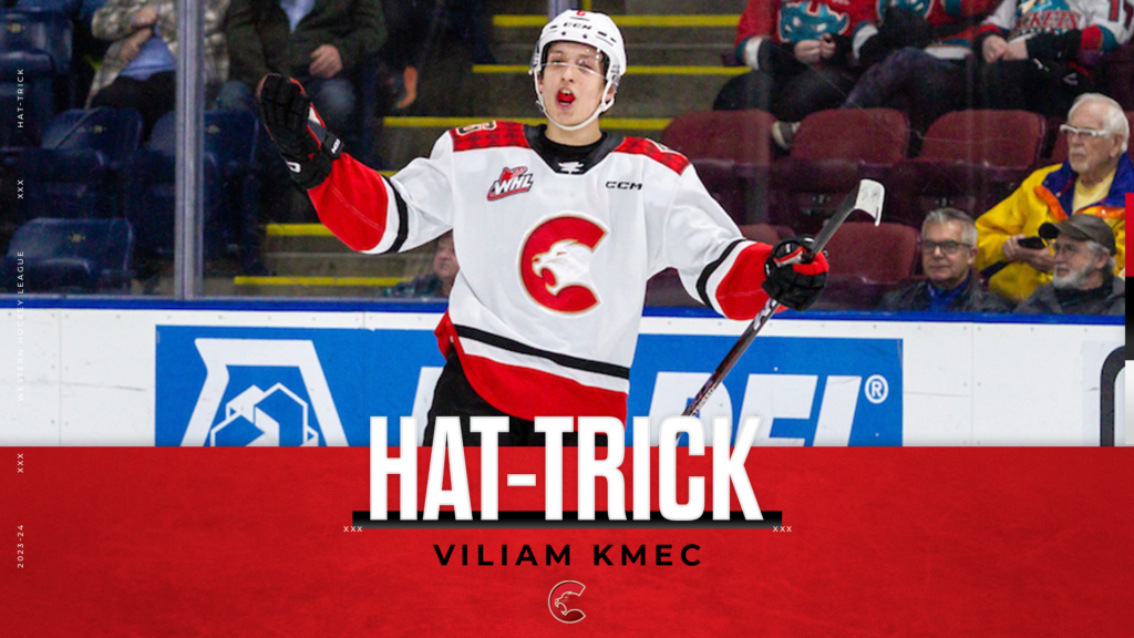 WHL Hat-Tricks — Viliam Kmec - Western Hockey League