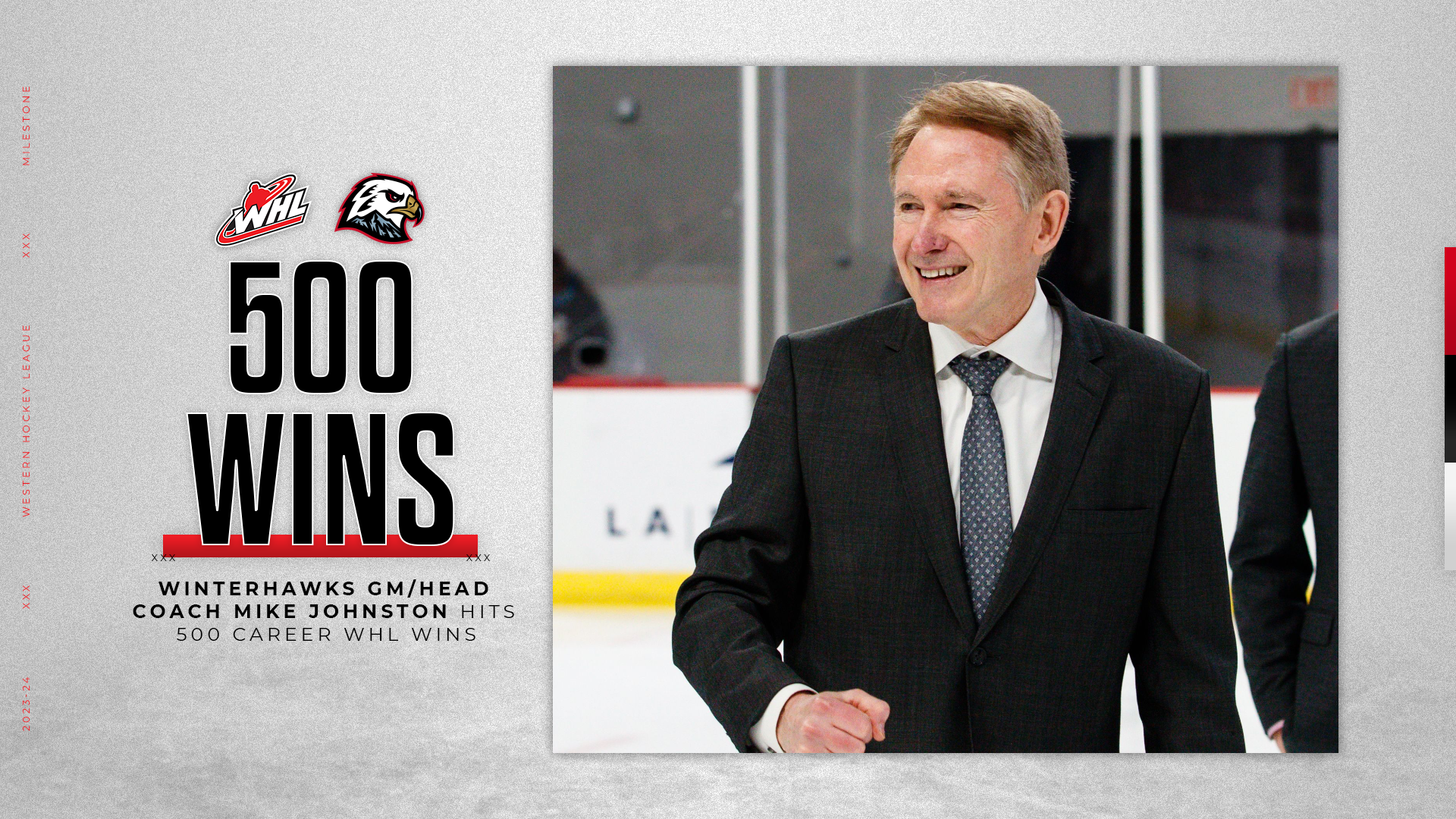 Winterhawks coach Johnston reaches 500-win plateau - Western Hockey League