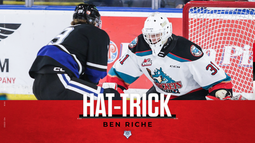 WHL Hat-Tricks — Ben Riche - Western Hockey League