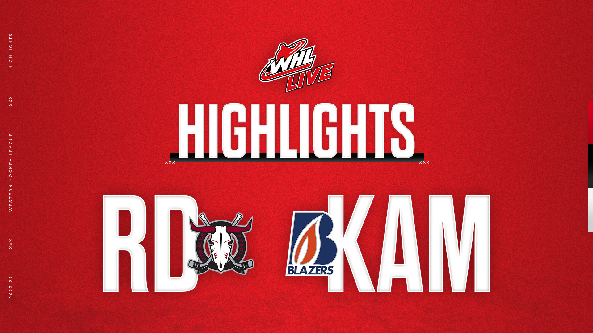 Rebels at Blazers 11/3 | WHL Highlights 2023-24 - Red Deer Rebels