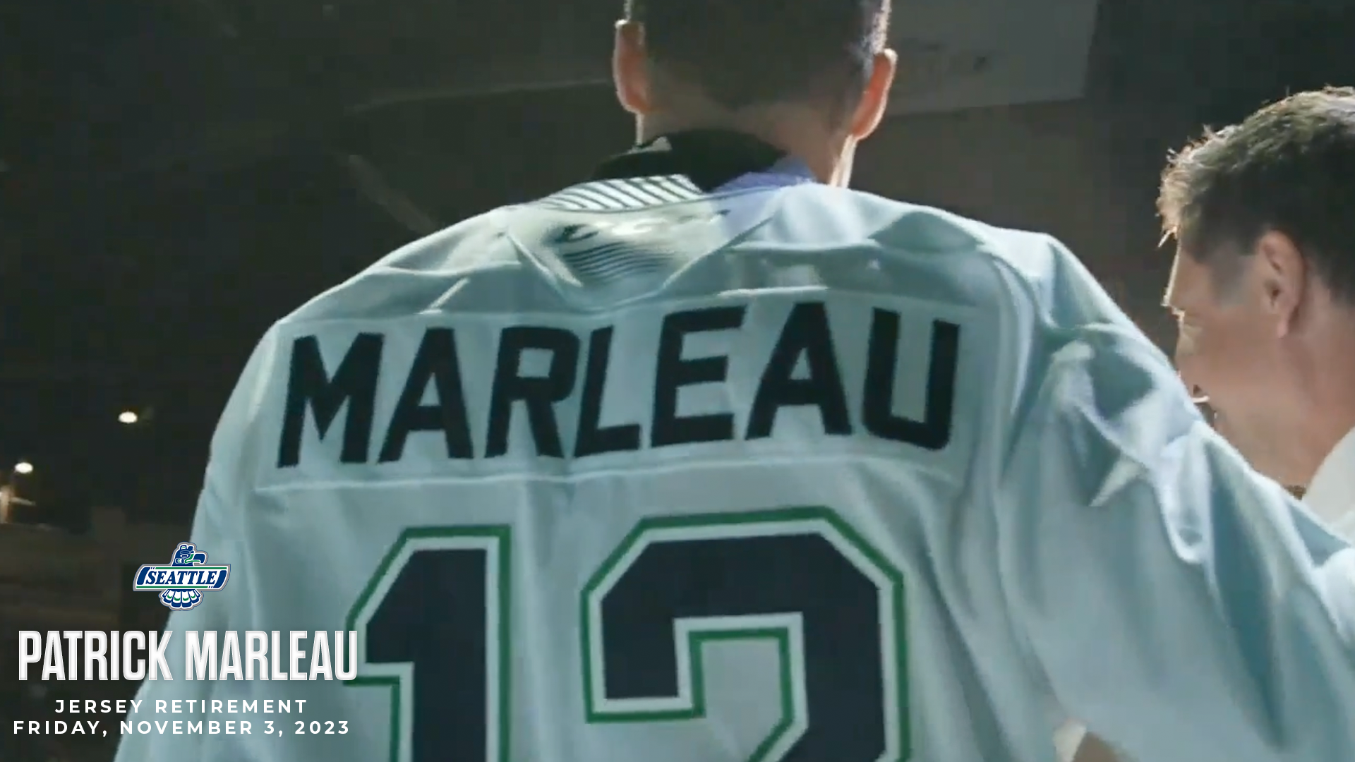 WATCH: Patrick Marleau receives a Thunderbirds jersey from WHL legend Glenn Goodall - Western ...