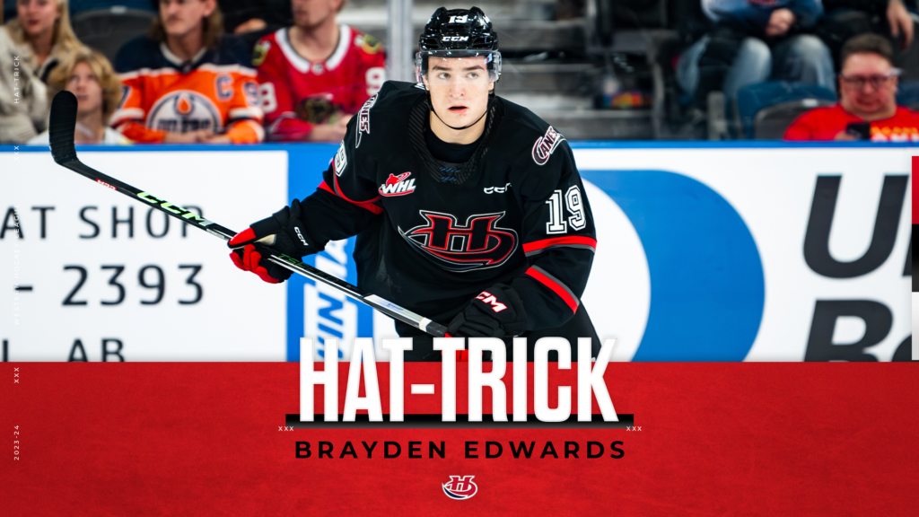 WHL Hat-Tricks — Brayden Edwards - Western Hockey League