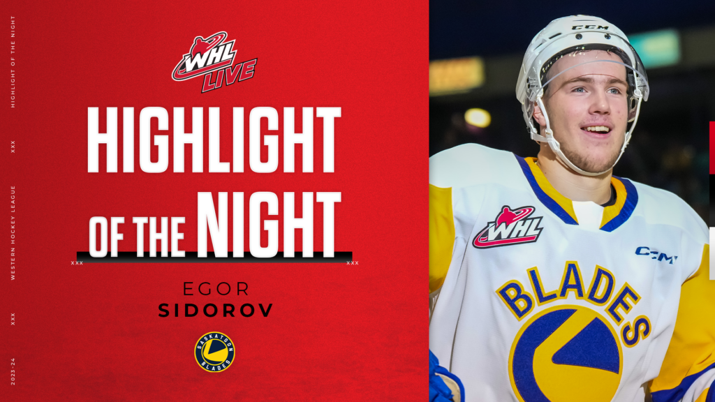 WHL Highlight of the Night - November 18, 2023 - Saskatoon Blades