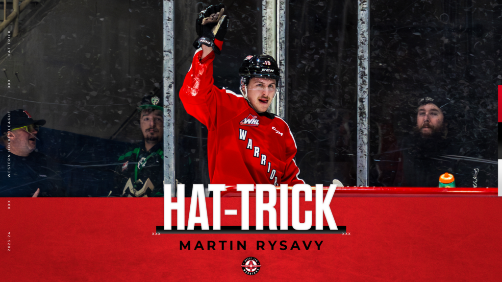 WHL Hat-Tricks — Martin Rysavy - Moose Jaw Warriors