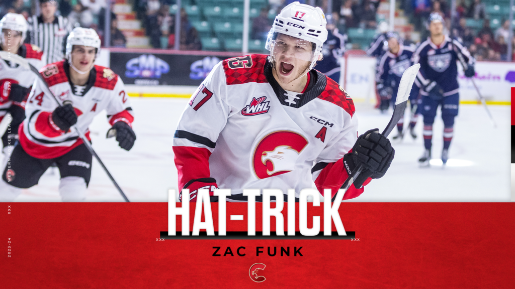 WHL Hat-Tricks — Zac Funk - Western Hockey League