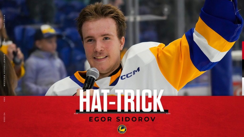 WHL Hat-Tricks — Egor Sidorov - Western Hockey League