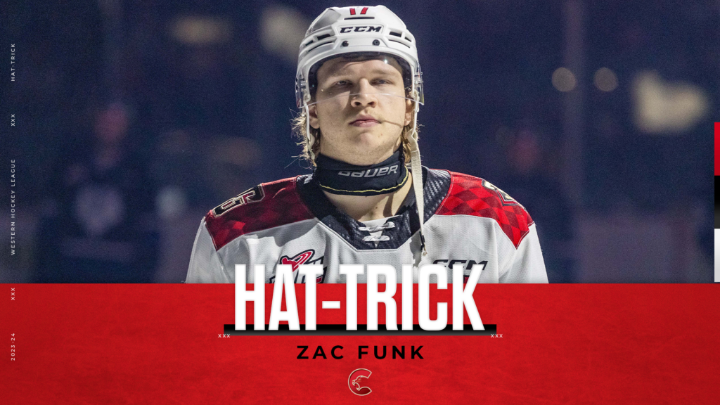 WHL Hat-Tricks — Zac Funk - Western Hockey League