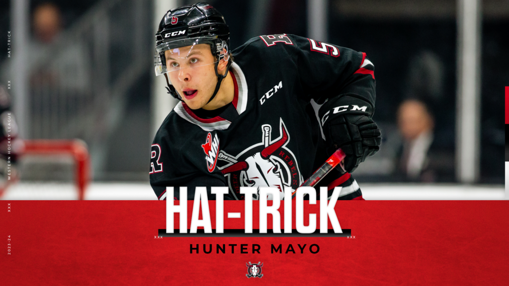 WHL Hat-Tricks — Hunter Mayo - Western Hockey League