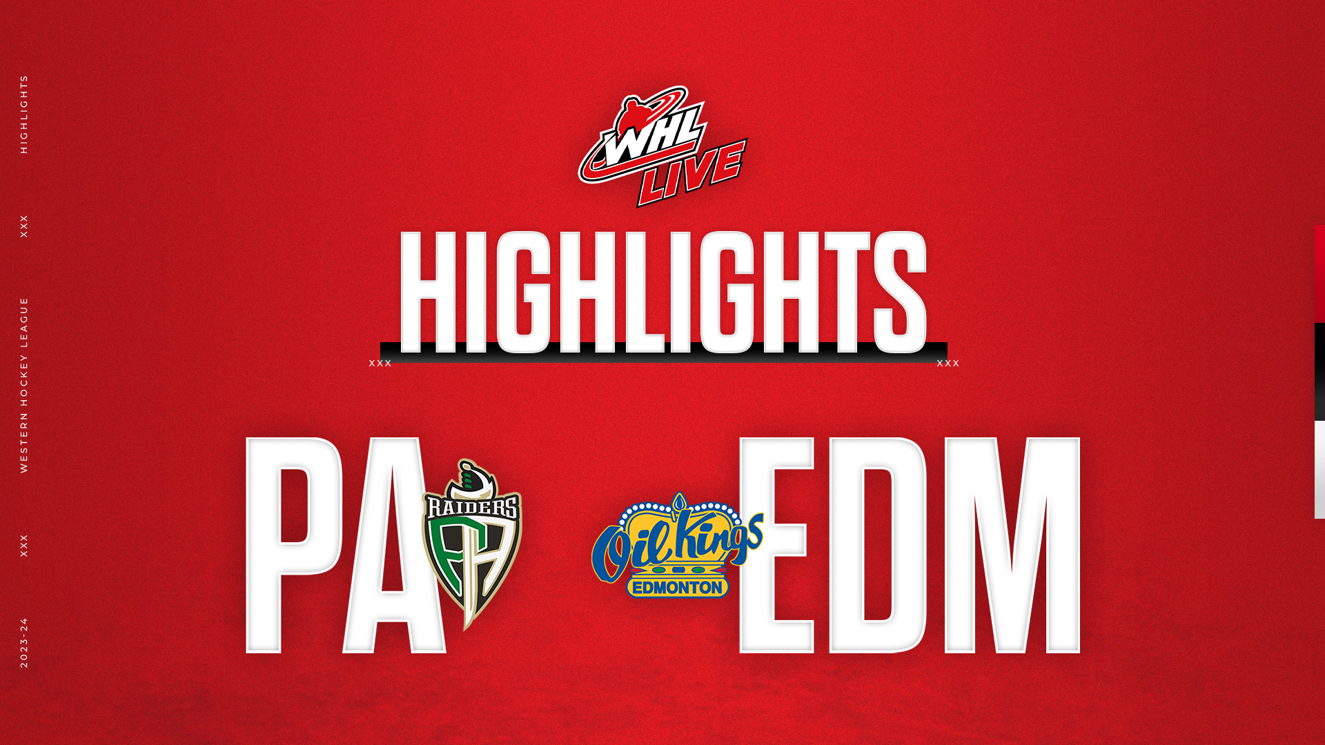 Raiders at Oil Kings 1/19 | WHL Highlights 2023-24 - Western Hockey League