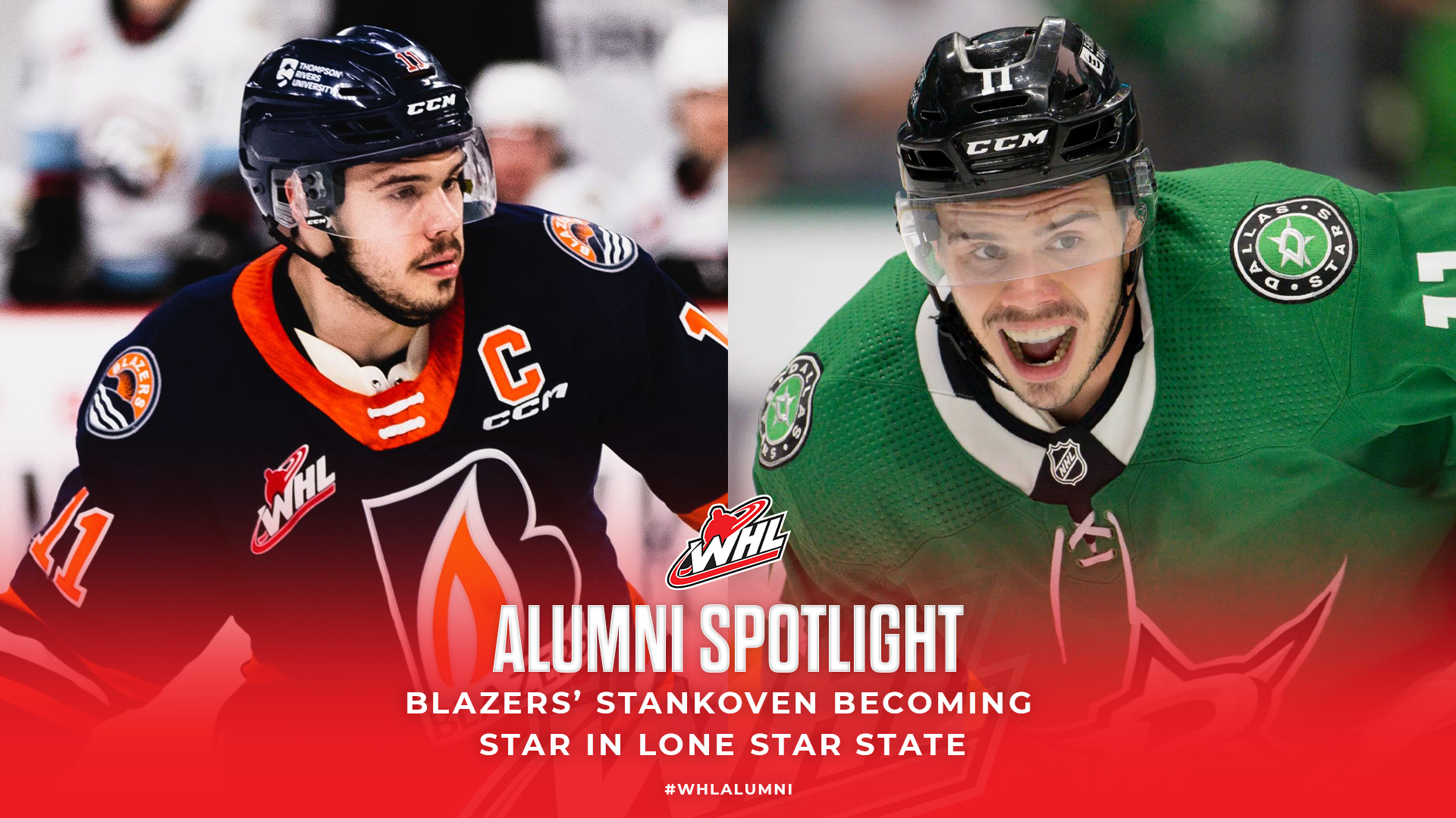 WHL Alumni Spotlight: Blazers’ Stankoven becoming star in Lone Star ...
