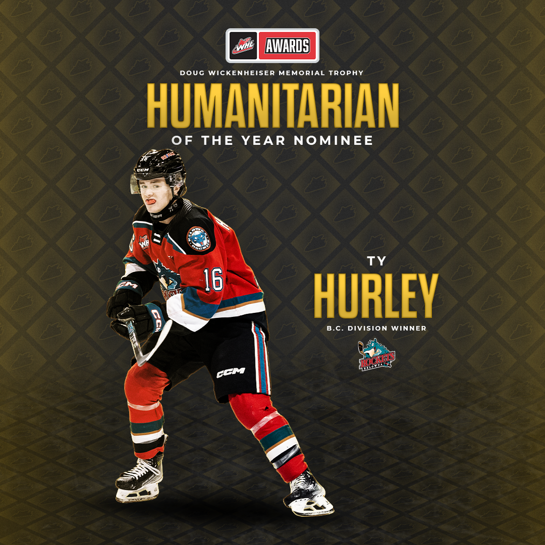 Rockets forward Ty Hurley BC Division nominee for WHL's Doug ...