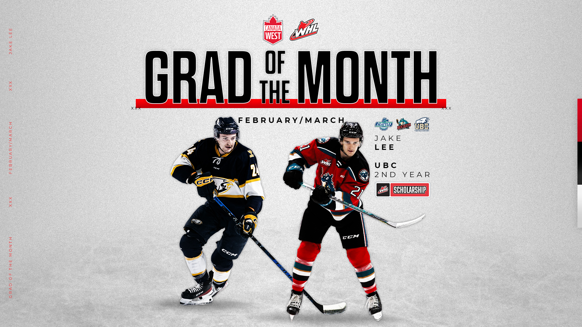 Former Thunderbirds, Rockets defenceman Lee named WHL Grad of the Month ...