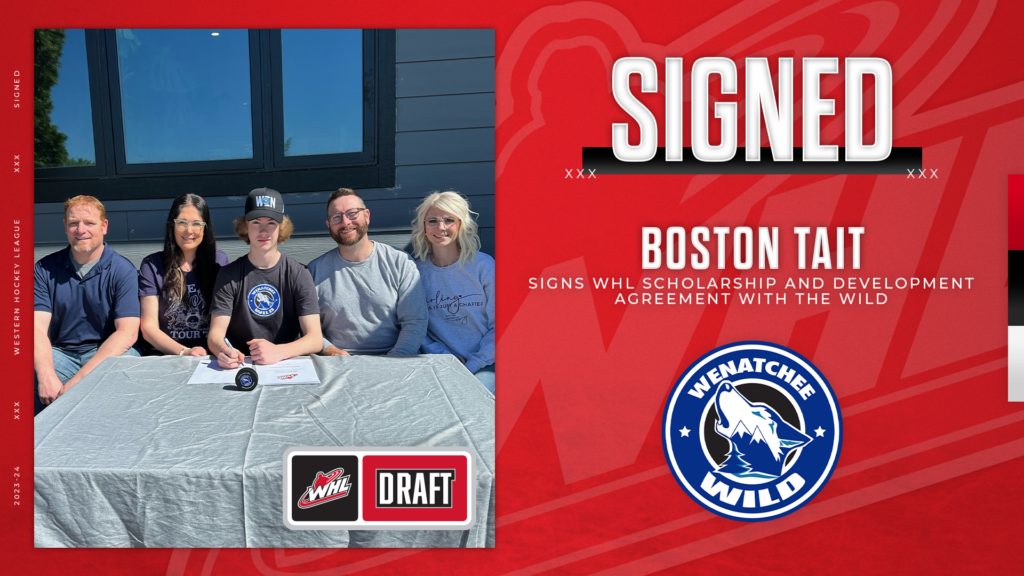 Wild announce signing of first-round selection Tait - Western Hockey League