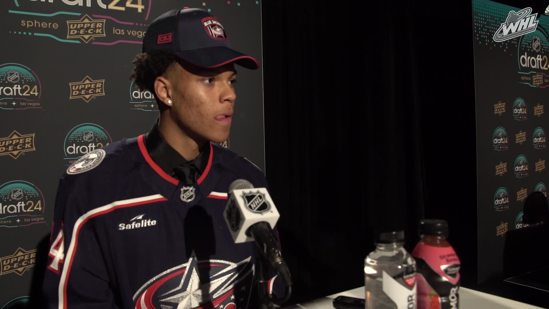 Cayden Lindstrom – 2024 NHL Draft Media Availability - Western Hockey ...