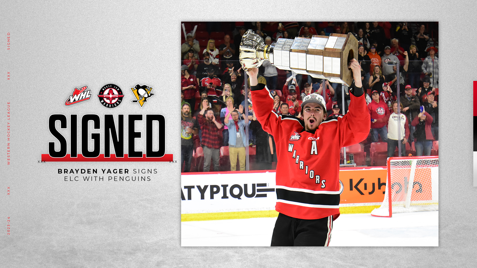 Warriors star Yager signs three-year, entry-level contract with NHL's ...