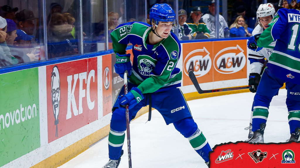 Hitmen acquire Connor Hvidston from the Broncos - Western Hockey League