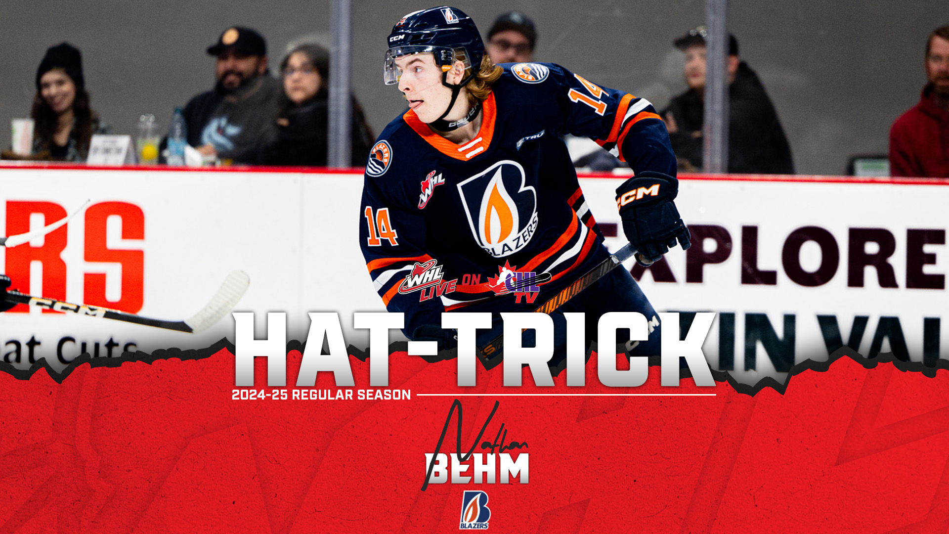 WHL Hat-Tricks – Nathan Behm - Western Hockey League