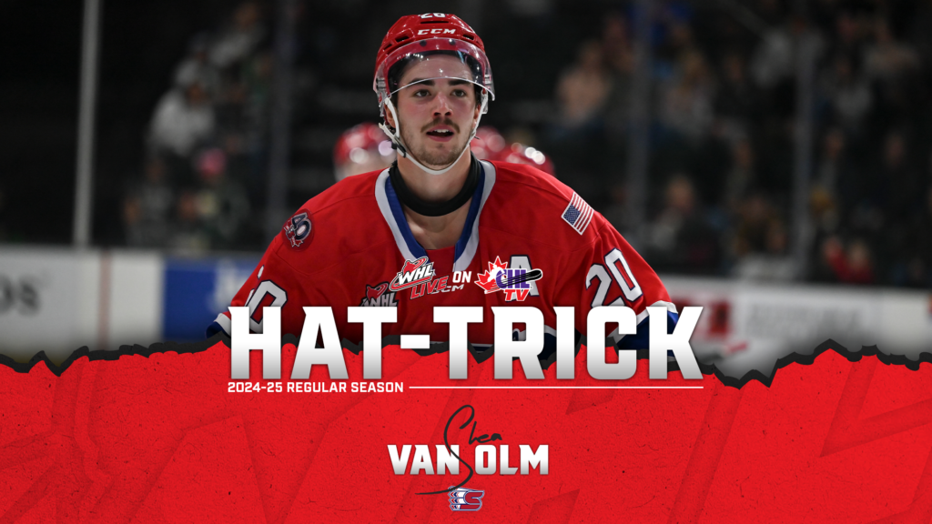 WHL Hat-Tricks – Shea Van Olm - Western Hockey League