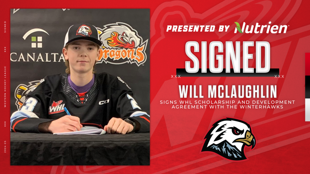 Will McLaughlin inks WHL Development & Scholarship Agreement with ...