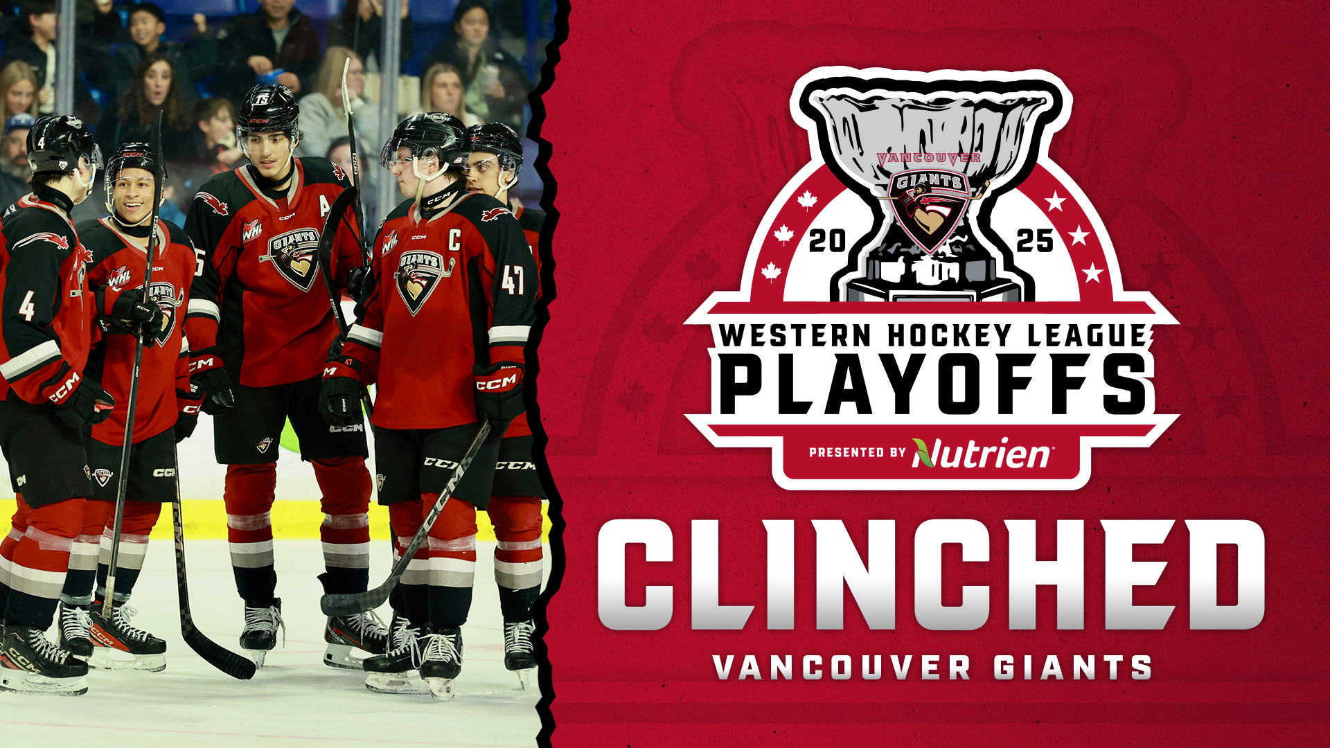 Vancouver Giants clinch berth in 2025 WHL Playoffs - Western Hockey League