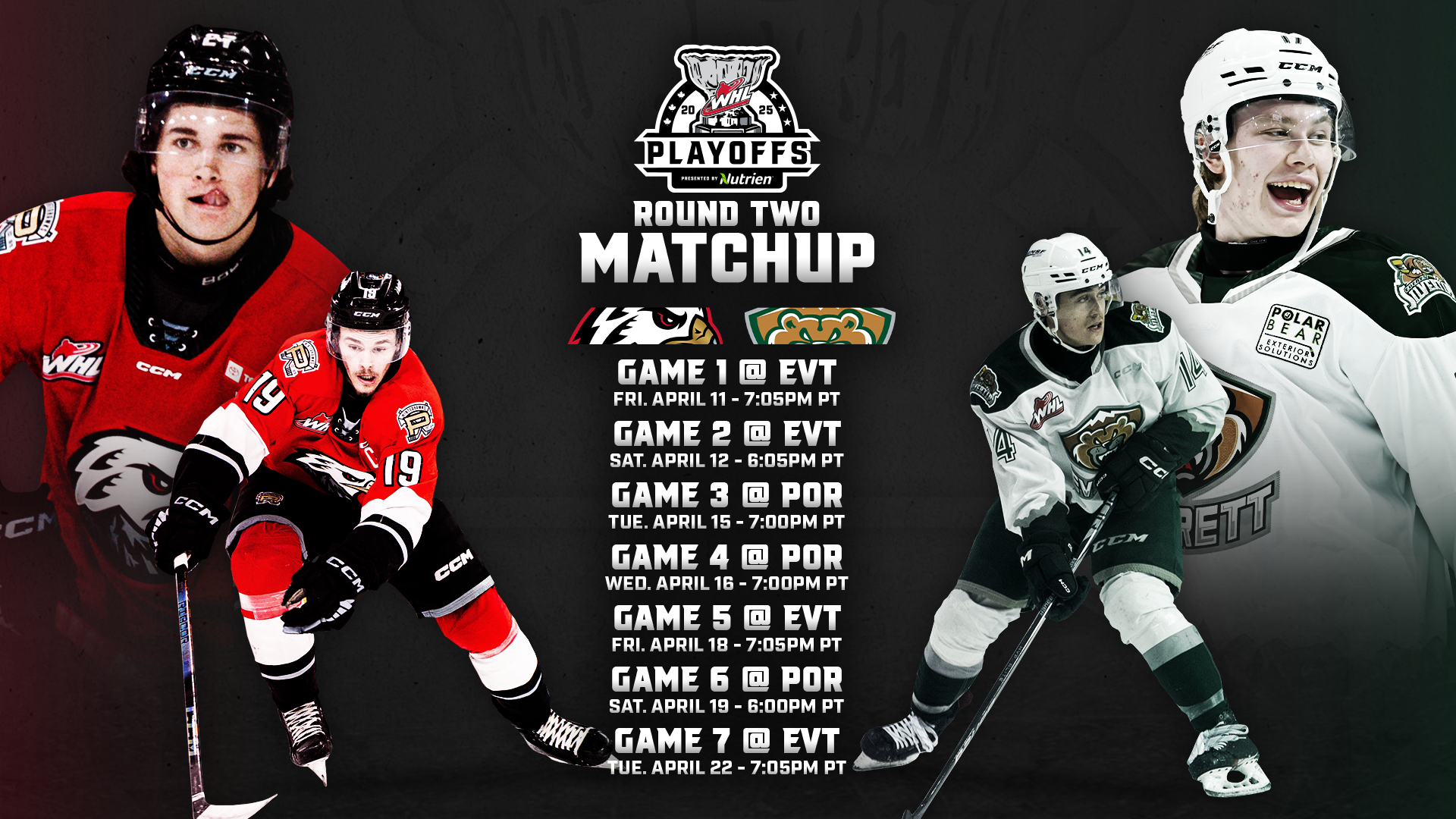 Silvertips, Winterhawks to collide in Round Two of the 2025 WHL ...