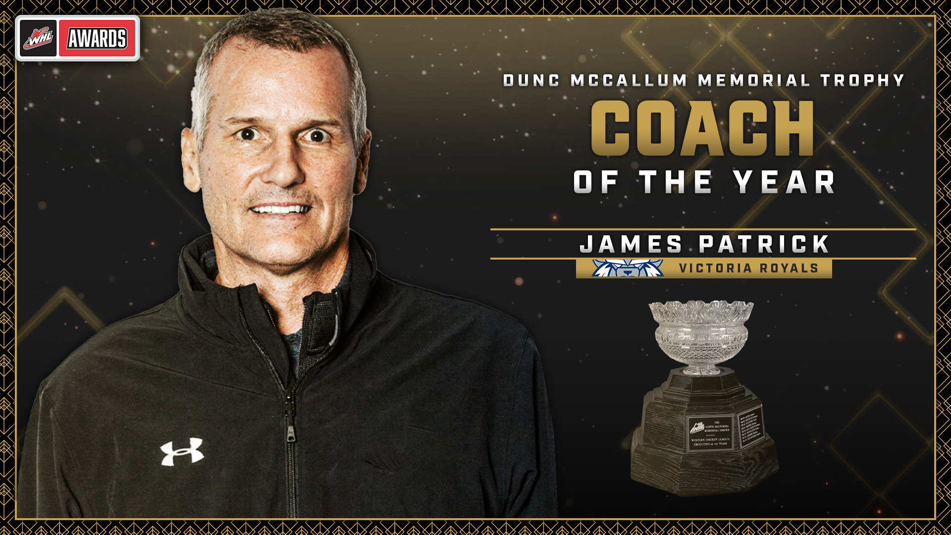 Royals Head Coach Patrick awarded Dunc McCallum Memorial Trophy as 2024 ...