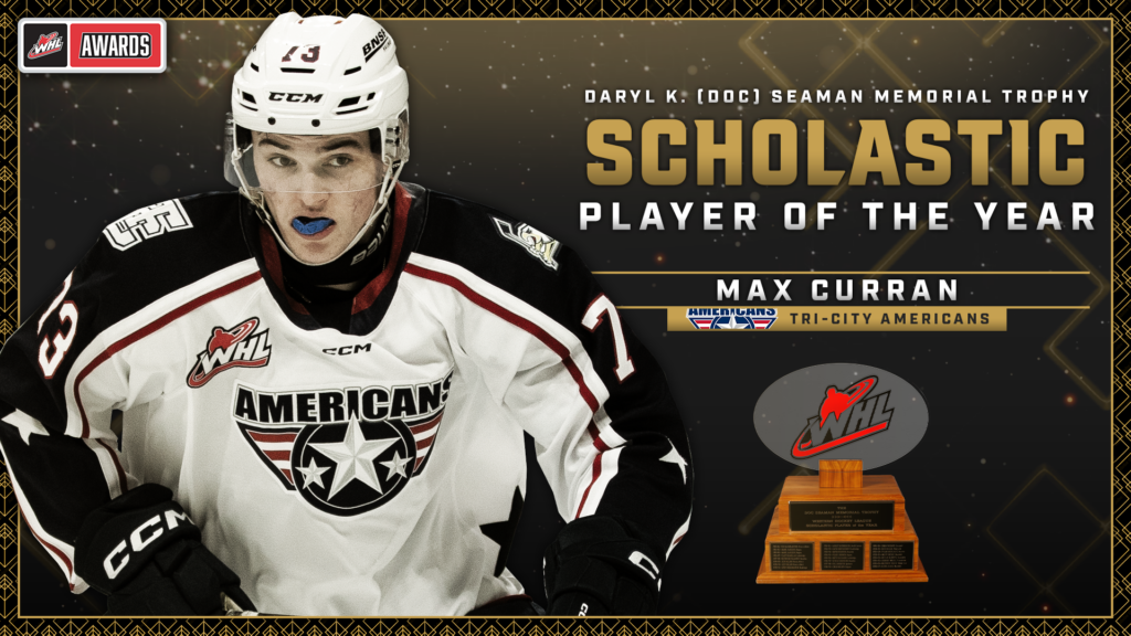 Americans forward Curran awarded Daryl K. (Doc) Seaman Memorial Trophy ...