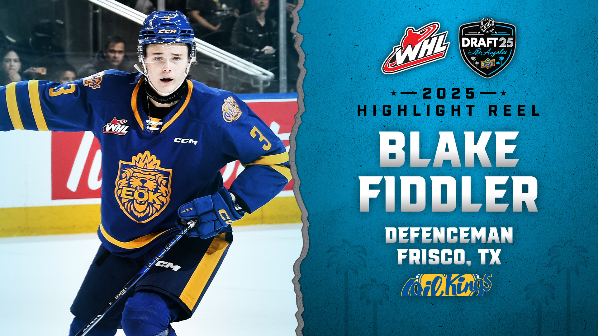 Blake Fiddler - 2025 NHL Draft Highlight Reel - Western Hockey League