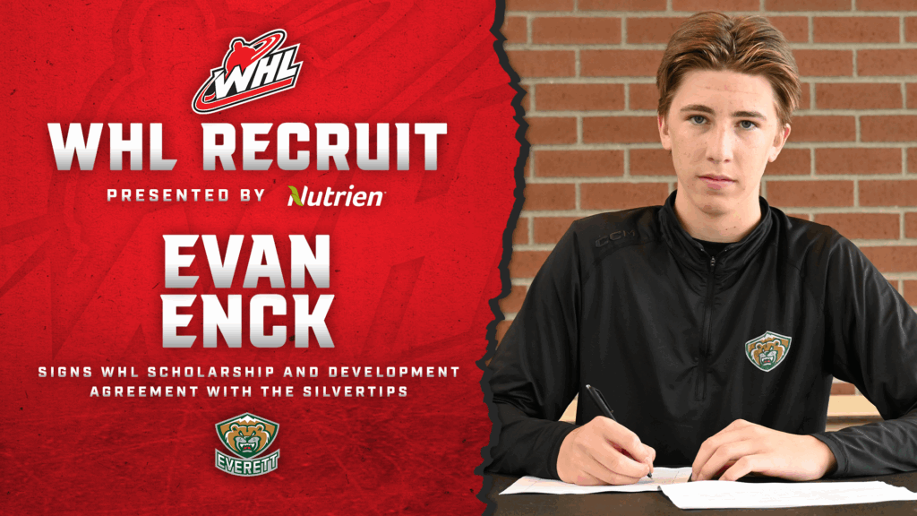 Evan Enck signs WHL Scholarship and Development Agreement with ...