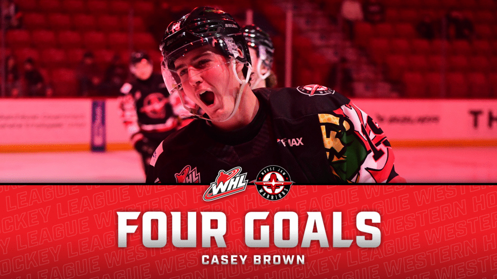 Four Goals – Casey Brown - Western Hockey League
