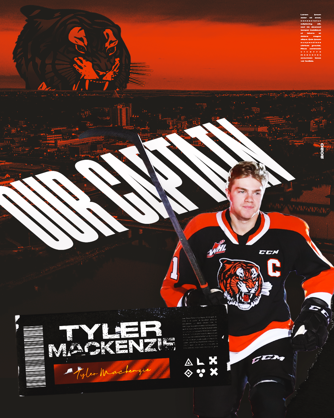 MacKenzie Named 40th Team Captain in Franchise History - Medicine Hat ...