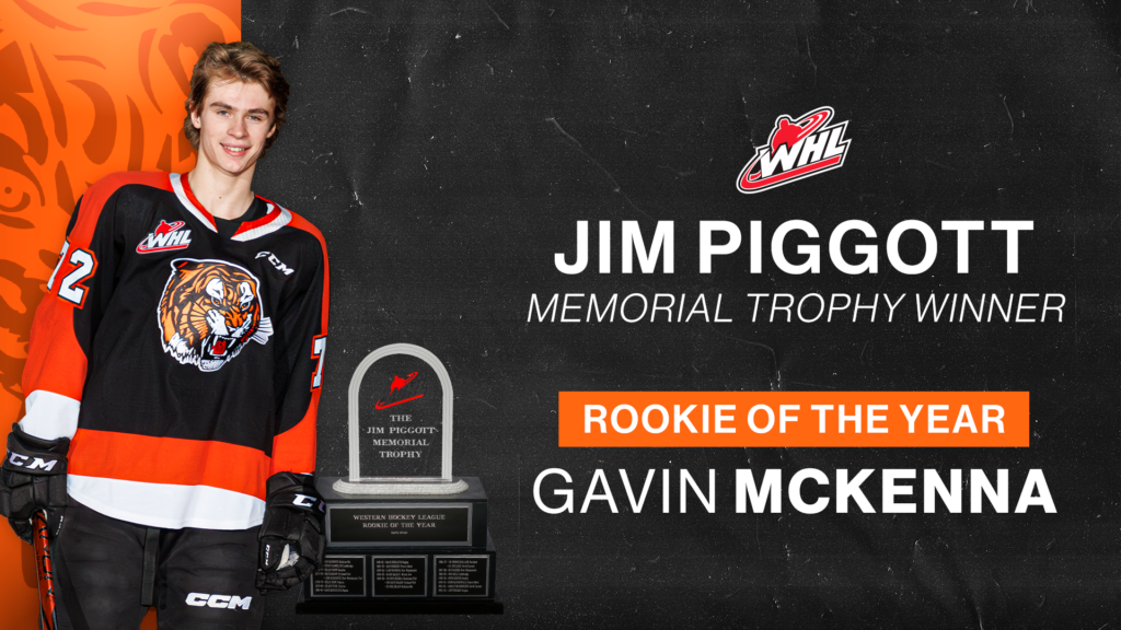 McKenna named WHL Rookie of the Year - Medicine Hat Tigers