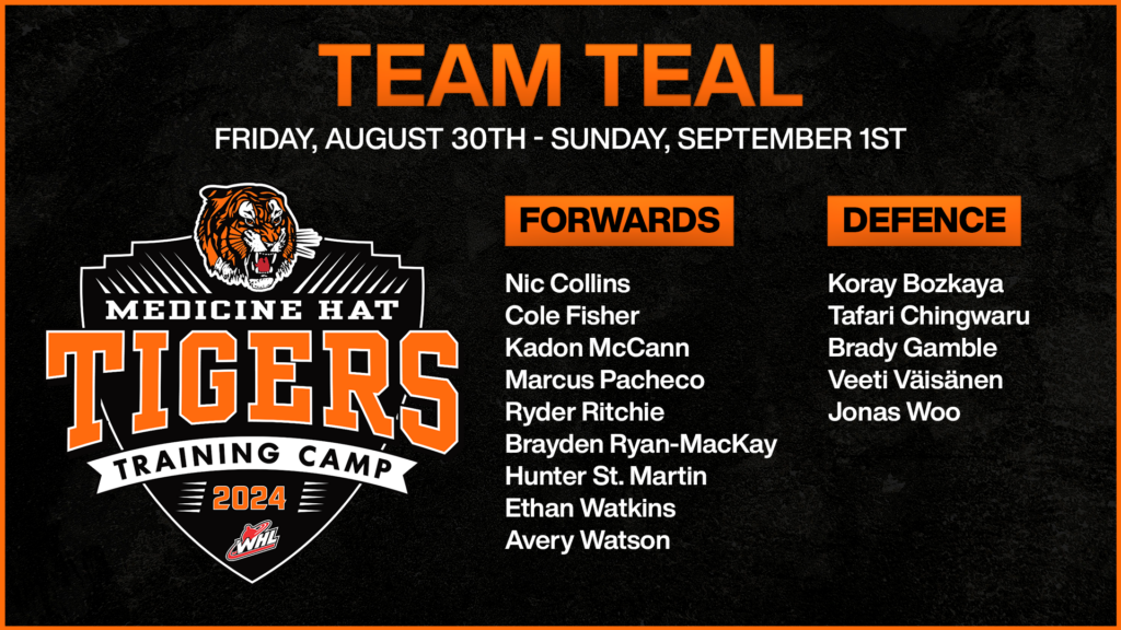 Tigers Announce 2024-25 Training Camp - Medicine Hat Tigers