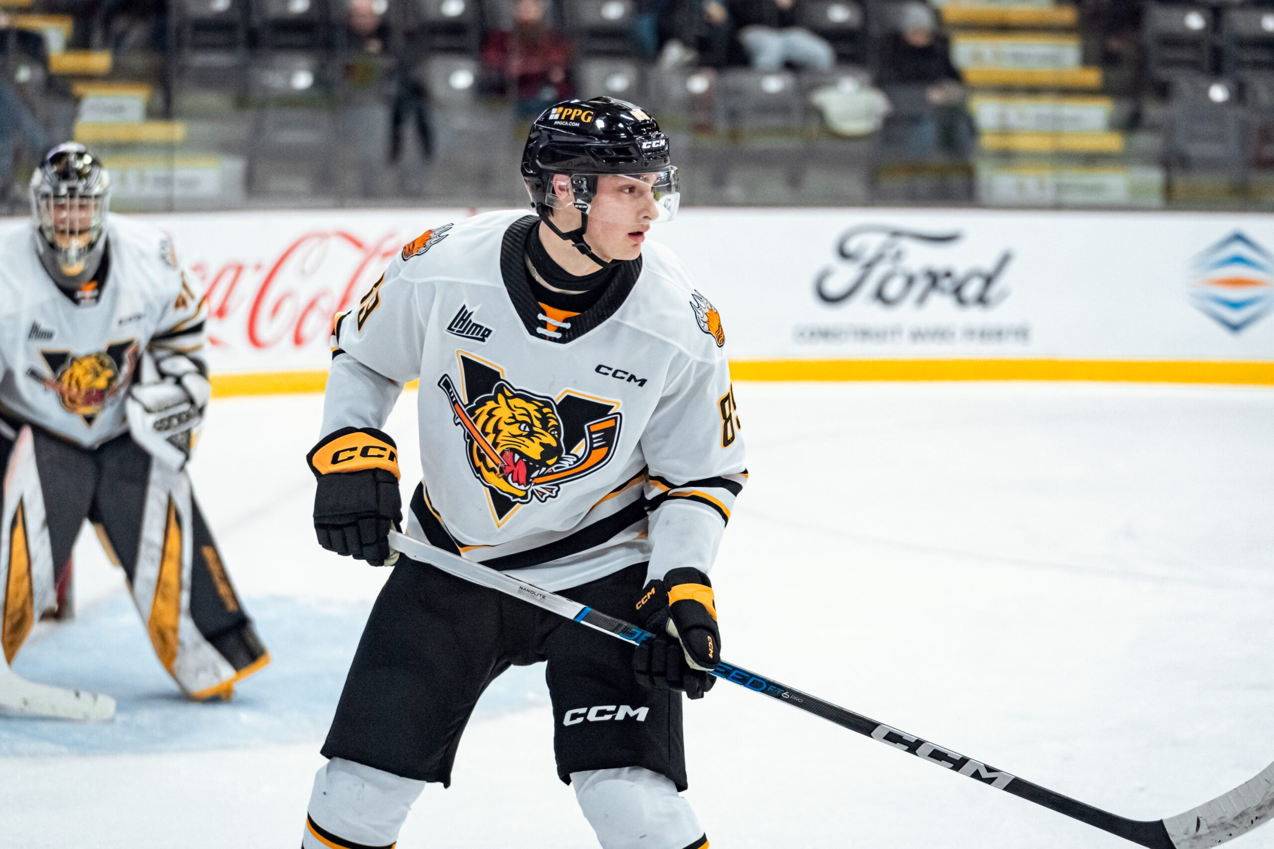 Mathis Aguilar sur la touche - Les Tigres de Victoriaville