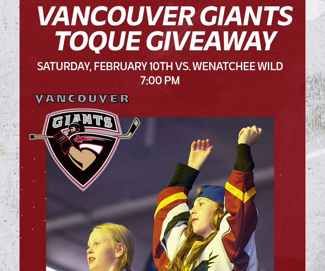 Sock Toss & Toque Giveaway Tonight vs. Wenatchee - Vancouver Giants
