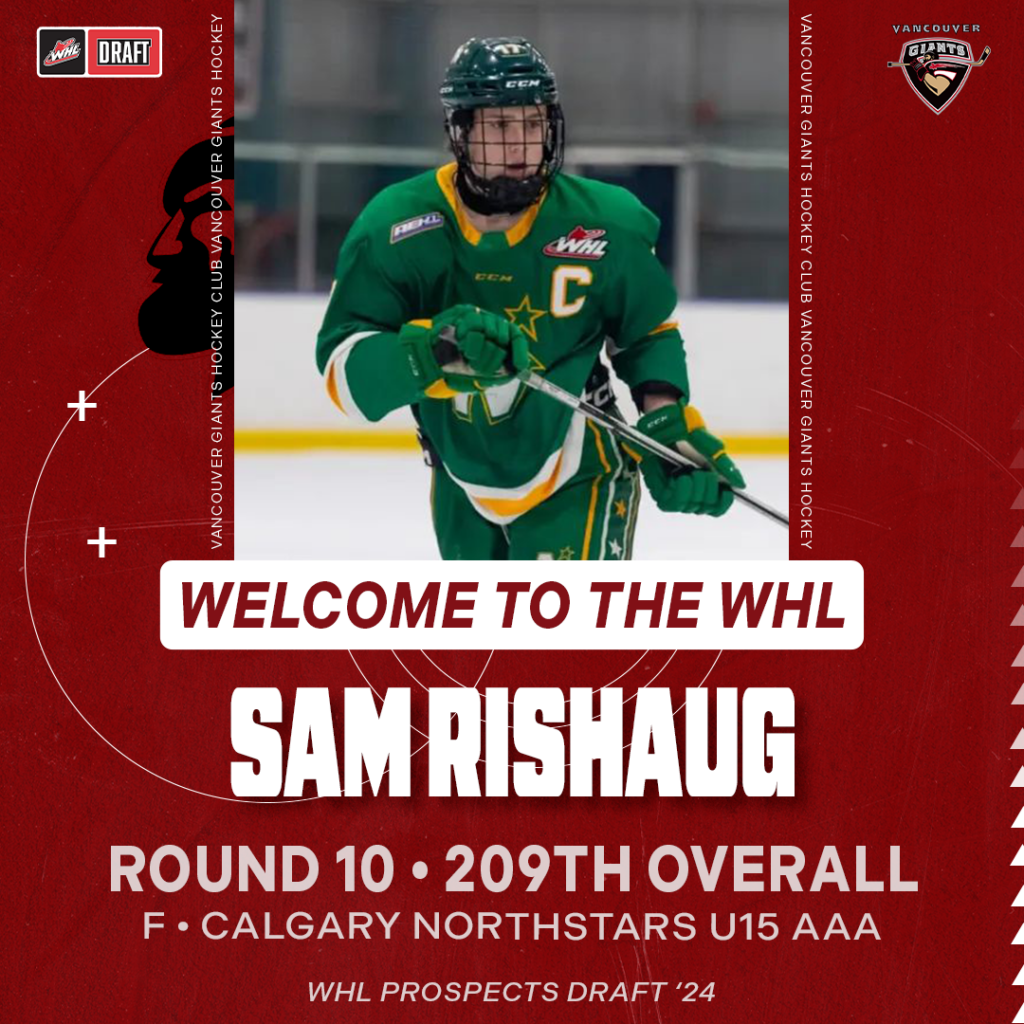 Giants 2024 WHL Draft Tracker - Vancouver Giants