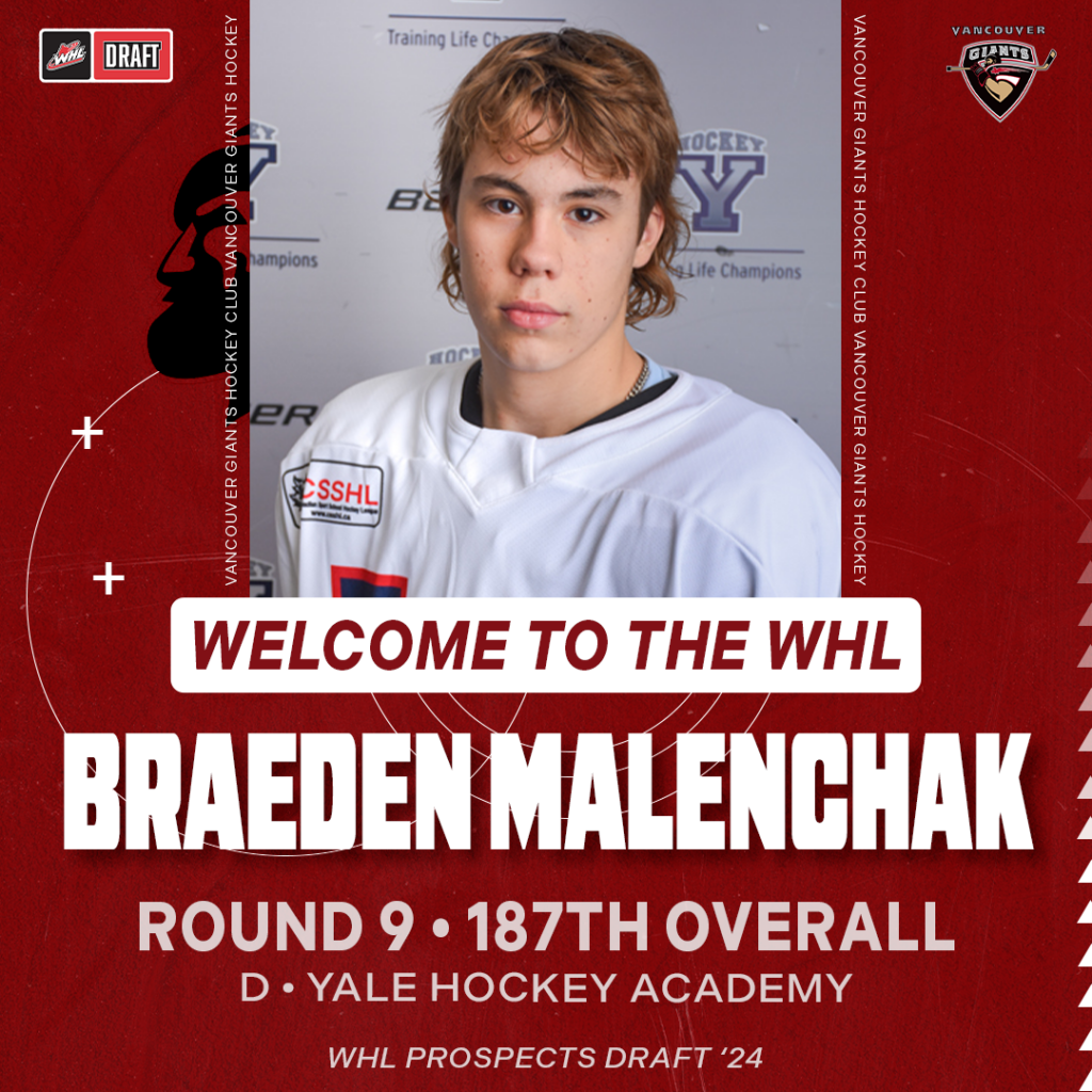 Giants 2024 WHL Draft Tracker - Vancouver Giants