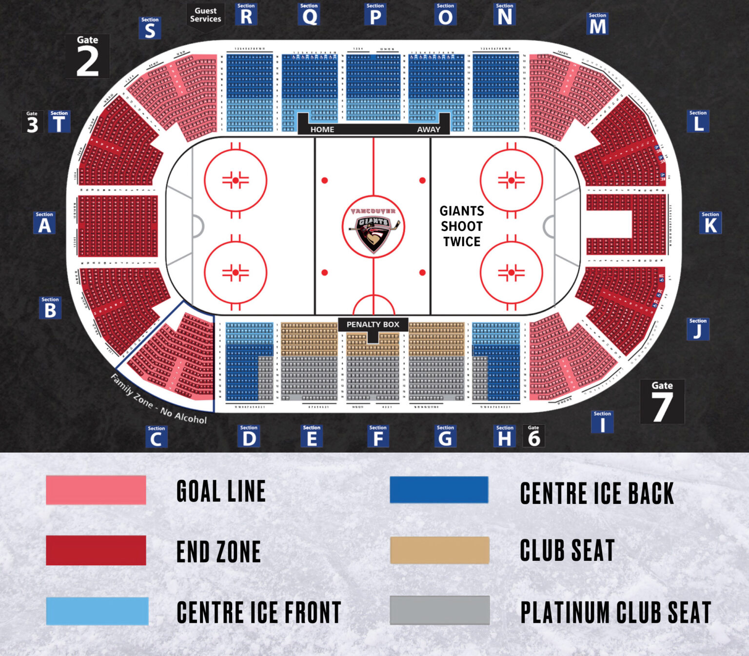 Seating Map - Vancouver Giants