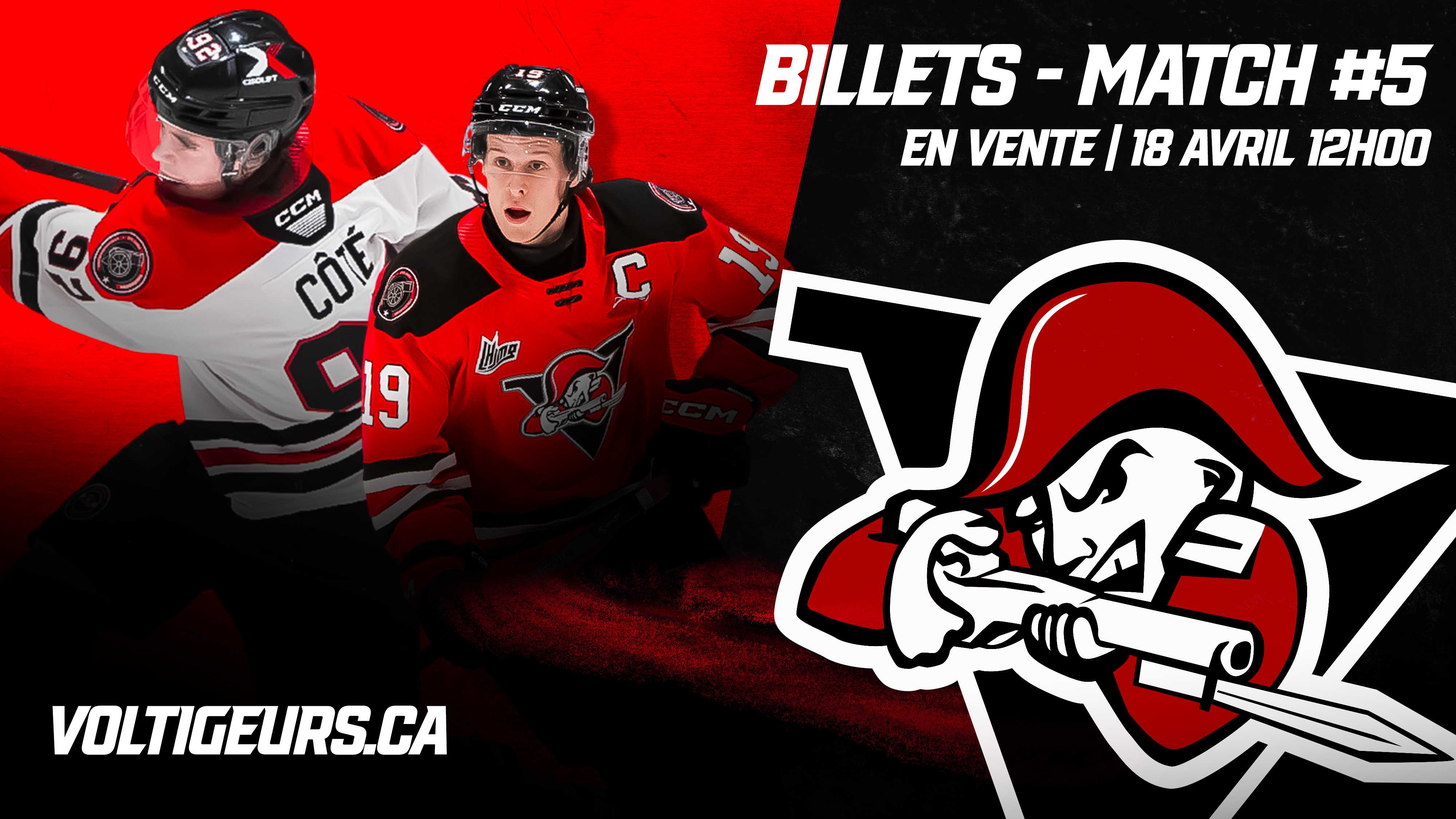 5e match à Drummondville, ce vendredi! - Les Voltigeurs de Drummondville